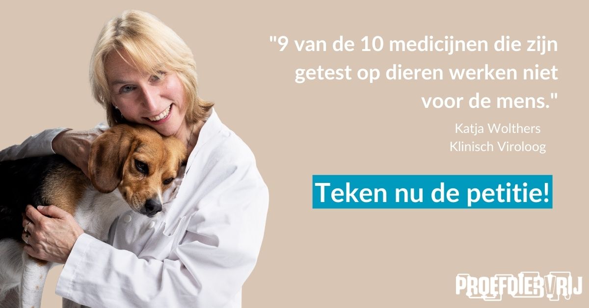 Nieuwe campagne: dierproeven zijn niet meer van deze tijd - Proefdiervrij